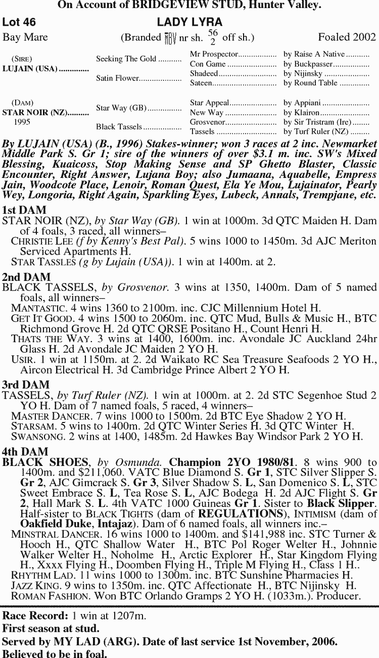 Lady Lyra Thoroughbred Horse Profile - Next Race, Form, Stats, News ...