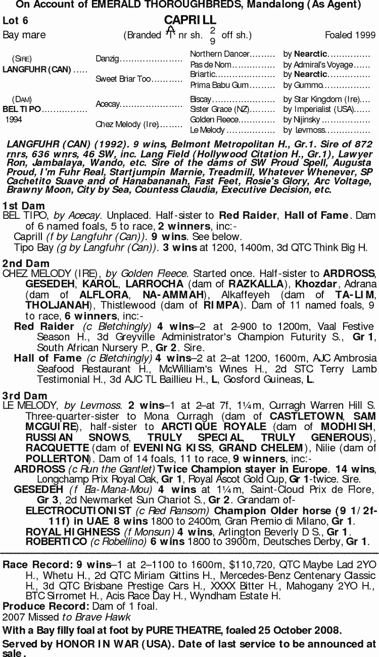 Caprill Thoroughbred Horse Profile - Next Race, Form, Stats, News ...