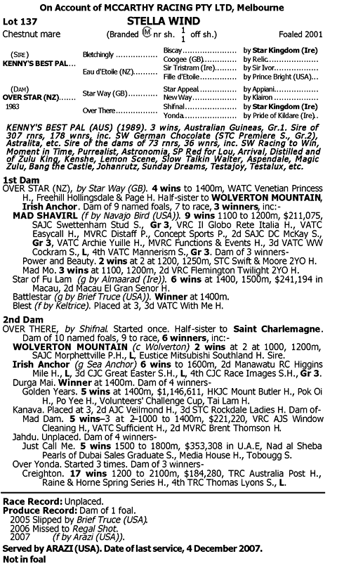 Stella Wind Thoroughbred Horse Profile - Next Race, Form, Stats, News ...