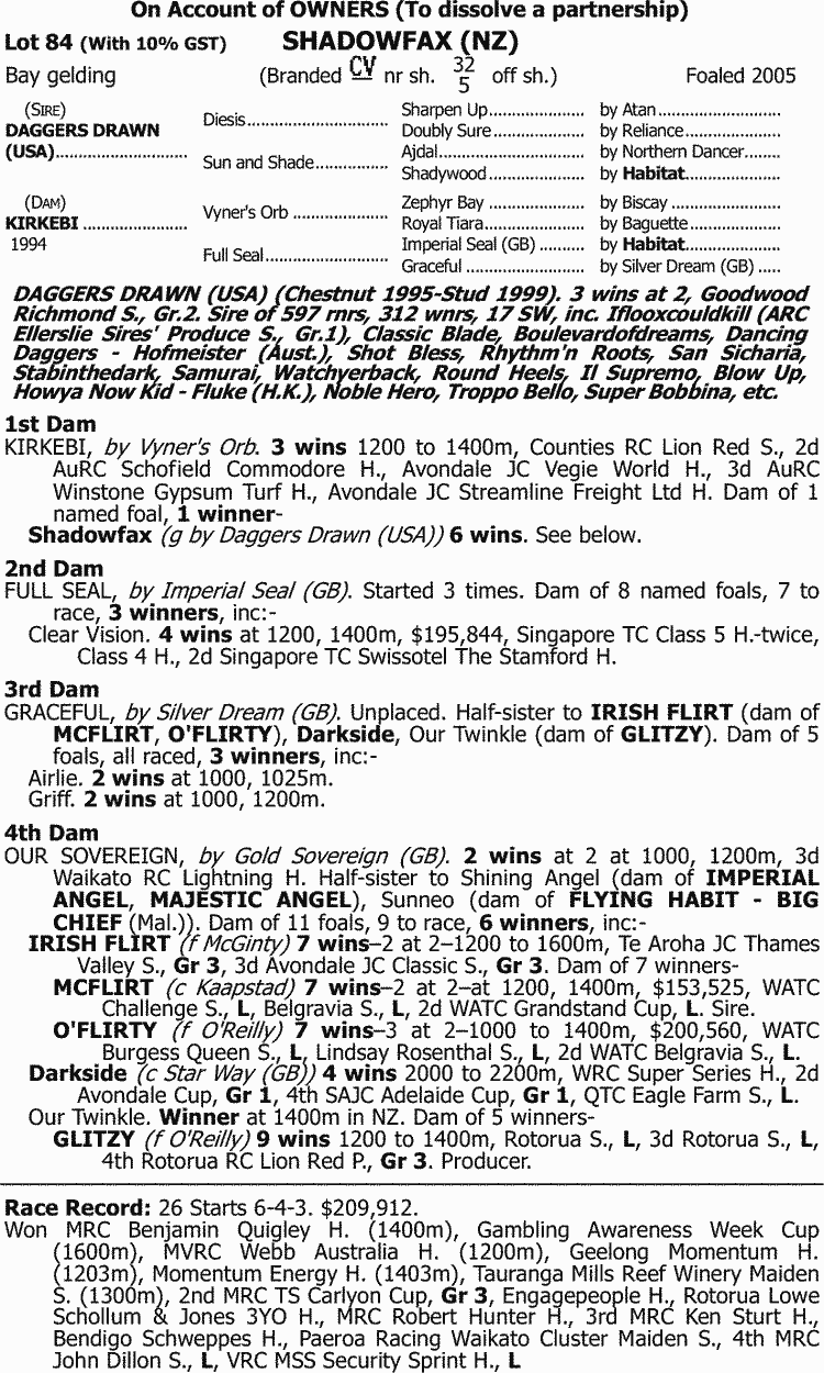 Shadowfax Thoroughbred Horse Profile - Next Race, Form, Stats, News ...