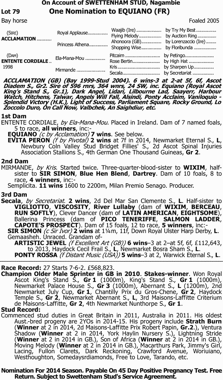 Equiano Thoroughbred Horse Profile - Next Race, Form, Stats, News ...